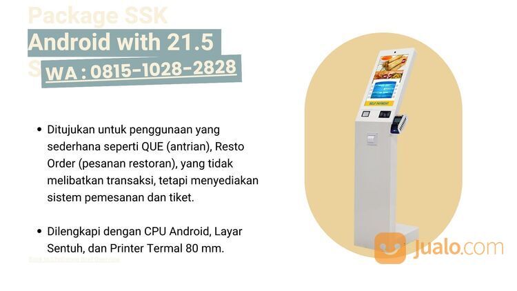 Promo! Self Sercive Kiosk Jakarta, WA : 081510282828, kiosk touch ...