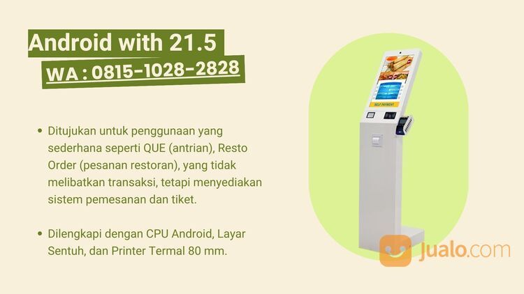 Promo! Self Sercive Kiosk Terbaik Jakarta, WA : 081510282828, contoh ...