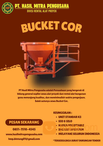 SEWA ALAT PROYEK BUCKET COR 0,8M3 KOTA MAKASSAR / 0851-7510-4545 di ...