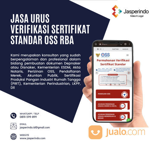 VERIFIKASI SERTIFIKAT STANDAR OSS RBA di Kota Tangerang Selatan, Banten ...