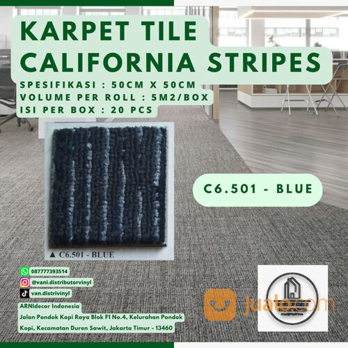 Karpet Tile | Karpet Kantor | Karpet Hotel - CALIFORNIA STRIPES di Kota ...
