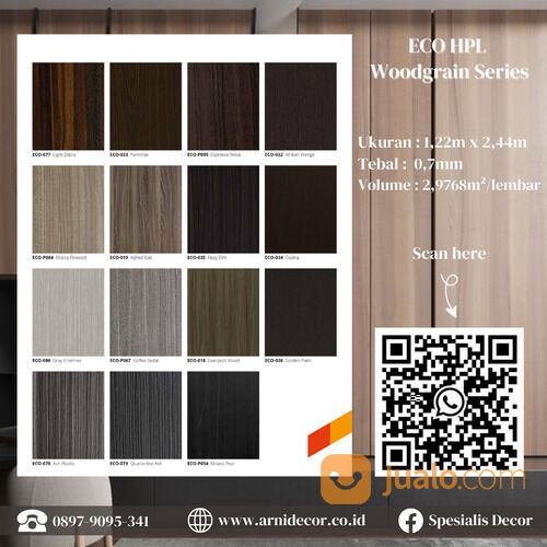 ECO HPL Woodgrain di Kota Jakarta Timur, DKI Jakarta | Jualo.com