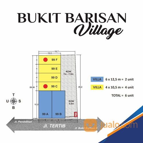 BUKIT BARISAN VILLAGE (Jalan Tertib - Bukit Barisan II, Krakatau) Medan ...