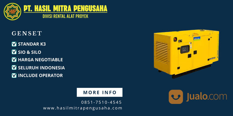 Sewa Alat Proyek GENSET 80Kva / 0851-7510-4545 di Kota Serang, Banten ...