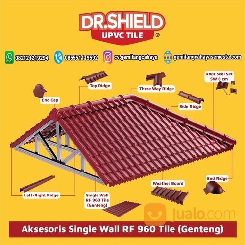 3 Way Ridge RF-960 TILE / UPVC ROOF / GENTENG UPVC di Kab. Sidoarjo ...