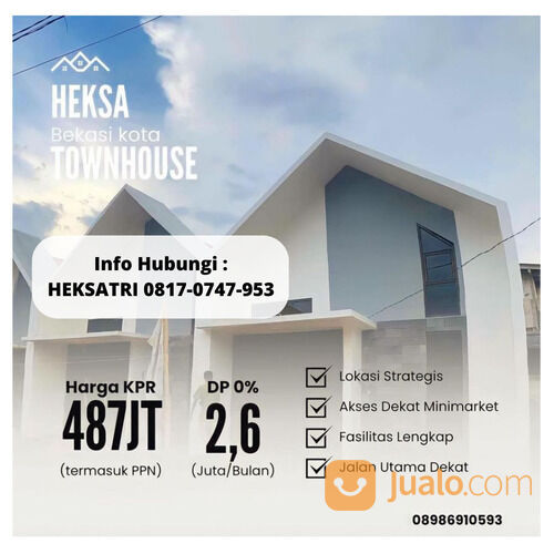 Rumah Heksa Town House Mustika Jaya Bekasi di Kota Bekasi, Jawa Barat ...