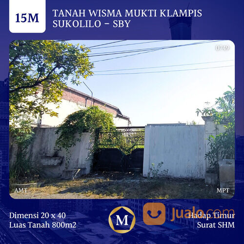 Tanah Wisma Mukti Klampis Semolo Sukolilo dkt Kertajaya Manyar Nginden ...