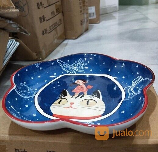 Mangkuk Piring Makan Kekinian Ala Jepang Kekinian Tatakan Porselen di ...