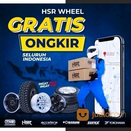 PELEK VELG MOBIL RACING RING 15 TOCHIGI HSR UNTUK BRIO AGYA CALYA IGNIS ...