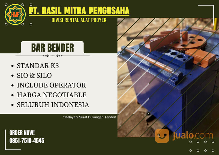 Sewa Alat Proyek BAR BENDER Kota Kendari / 0851-7510-4545 di Kota ...