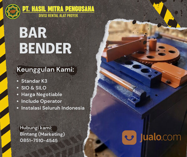 Sewa Alat Proyek BAR BENDER DKI Jakarta / 0851-7510-4545 di Kota ...