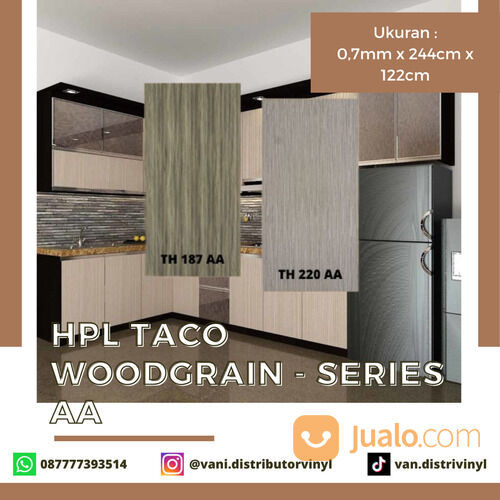 HPL FURNITURE TACO SERIES WOODGRAIN - Kode AA Tebal 0,7mm di Kota ...