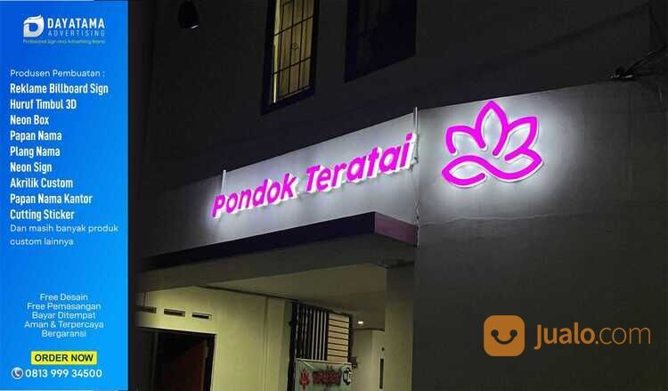 Papan Reklame dan Huruf 3D Akrilik LED di Kab. Bandung, Jawa Barat ...