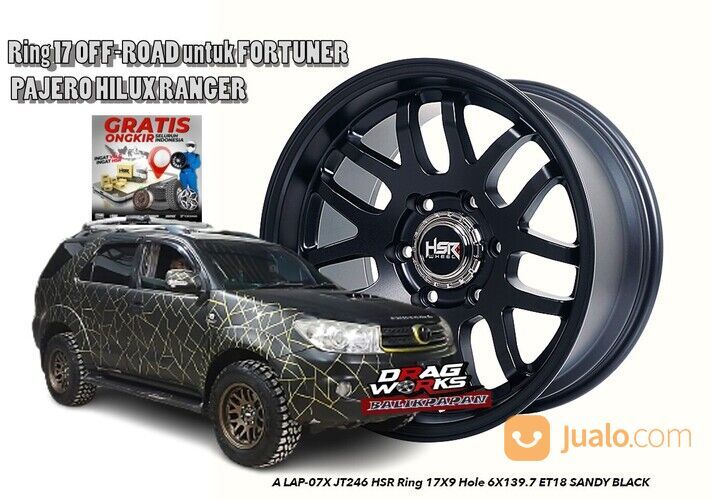 Velg Mobil OFFRoad Ring 17 untuk Pajero Fortuner Hilux Ranger di Kota ...