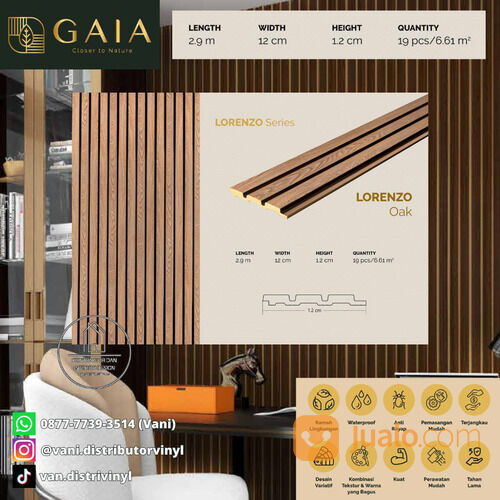 Wood Panel WPC / Wall Panel WPC / Panel Dinding Kayu / LORENZO SERIES ...
