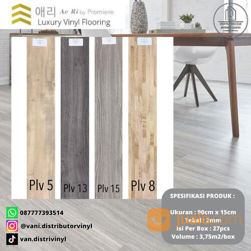 Vinyl Flooring/Lantai Vinyl Kayu Murah Premium Kode AP Tebal 2mm di ...