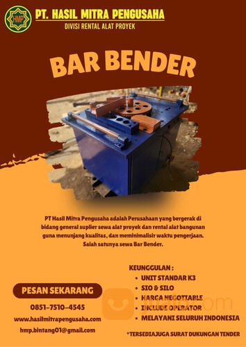 Sewa Alat Proyek BAR BENDER Kota Tangerang / 0851-7510-4545 di Kota ...