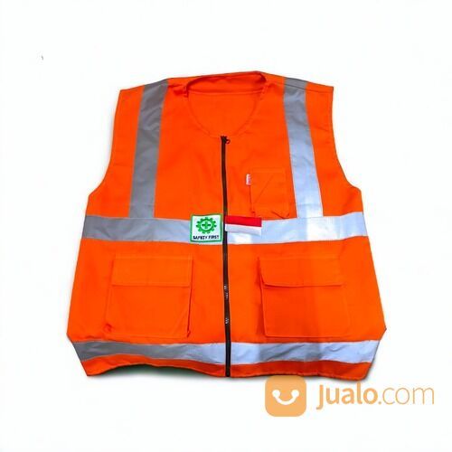 Rompi drill safety - rompi proyek safety drill - safety vest - Merah di ...