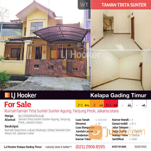 Rumah Taman Tirta Sunter Sunter Agung, Tanjung Priok, Jakarta Utara di ...