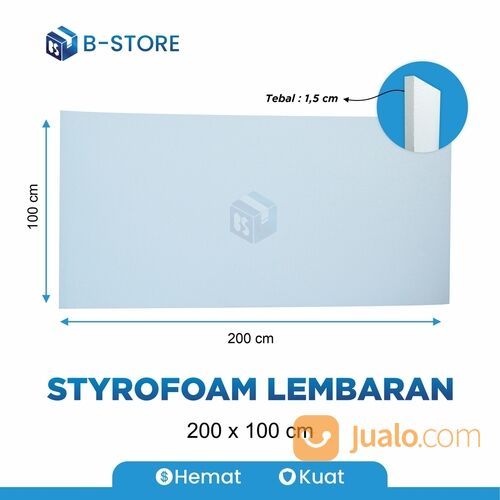 Styrofoam Lembaran Ukuran 100cm X 200cm tebal 1,5cm di Kota Bogor, Jawa ...