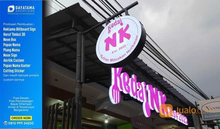 Shop Sign Neon Box dan Huruf Timbul Menyala di Kota Bekasi, Jawa Barat ...