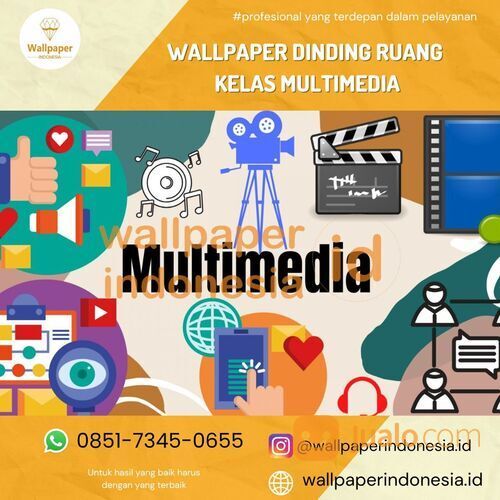 Wallpaper Dinding ruang Kelas Multimedia di Kota Malang, Jawa Timur ...