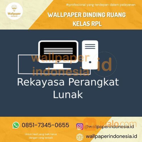 Wallpaper Dinding Ruang Kelas RPL di Kota Malang, Jawa Timur | Jualo.com