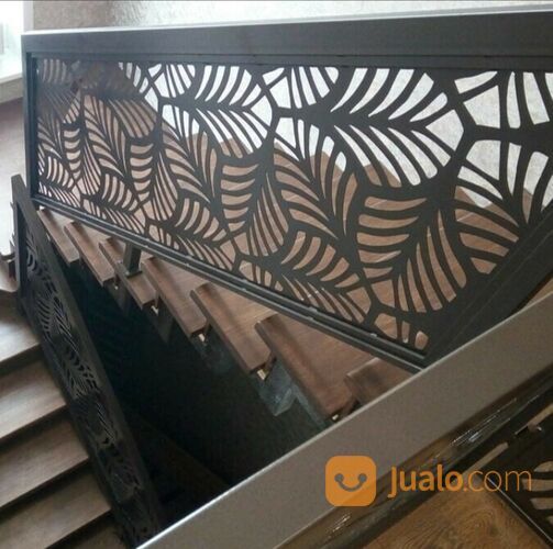 Railing balkon - railing tangga - railing pagar laser cutting metal di ...