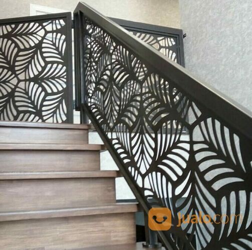 Railing balkon - railing tangga - railing pagar laser cutting metal di ...
