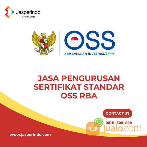 SERTIFIKAT STANDAR OSS RBA di Kota Tangerang Selatan, Banten | Jualo.com
