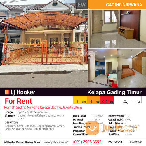 Rumah Gading Nirwana Kelapa Gading, Jakarta Utara di Kota Jakarta Utara ...