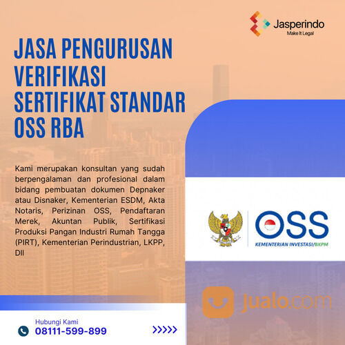 VERIFIKASI SERTIFIKAT STANDAR OSS RBA di Kota Tangerang Selatan, Banten ...