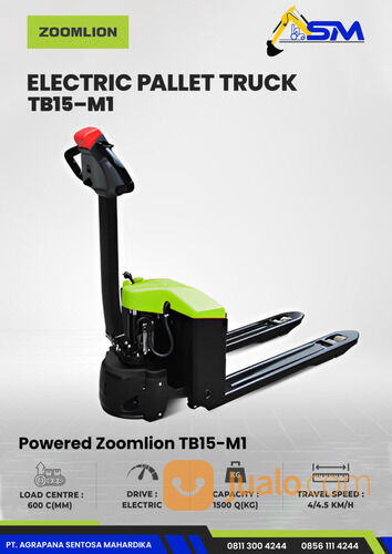 ELECTRIC PALLET TRUCK TB15-M1 ZOOMLION di Kota Jakarta Utara, DKI ...