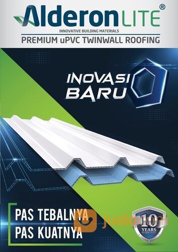 Alderon Lite Twinwall Atap UPVC Gelombang panjang 5 Meter di Kota ...