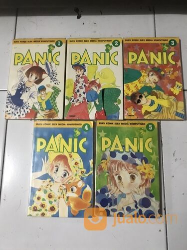 Buku komik manga jadul: PANIC (lengkap 5 buku), Elex Media, tahun 1990an di Kota Bandung, Jawa ...