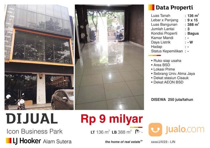 Ruko icon business park daerah bsd Tangerang Selatan di Kota Tangerang ...