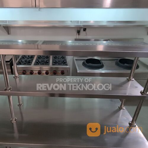 Meja Preparation stainless standar dapur komersil, restoran, hotel bisa ...