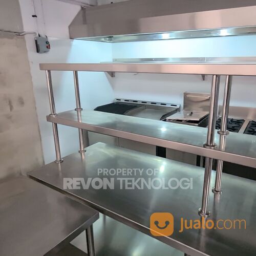 Meja Preparation stainless standar dapur komersil, restoran, hotel bisa ...