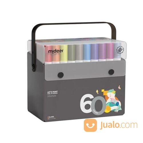 Mideer Translucent Dual Tip Markers Spidol Mewarnai Marker 2 Sisi di ...