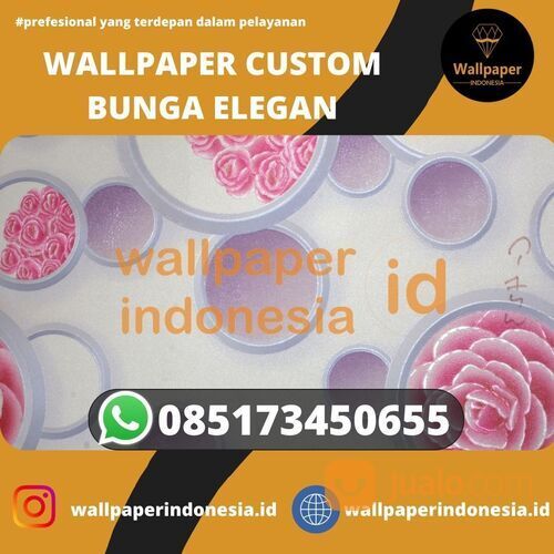 wallpaper custom bunga elegan di Kota Malang, Jawa Timur | Jualo.com