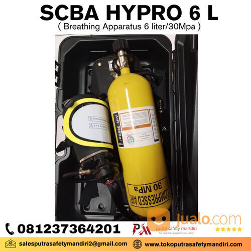 SCBA HYPRO BREATHING APPARATUS 6 LITER TABUNG OKSIGEN ALAT BANTU ...