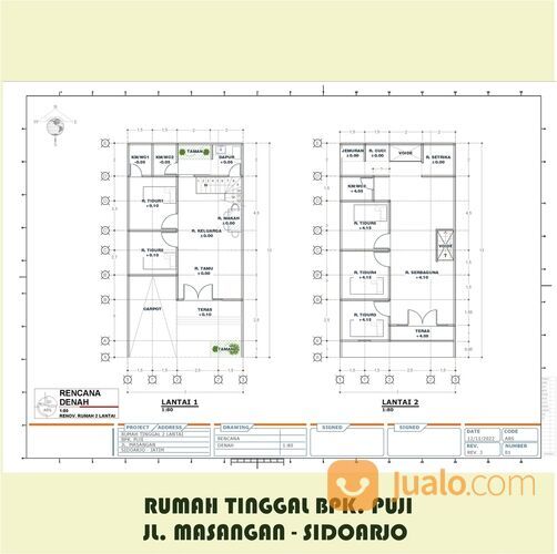 Gambar Desain Arsitek Struktur Rab Bangunan Rumah di Kota Surabaya ...