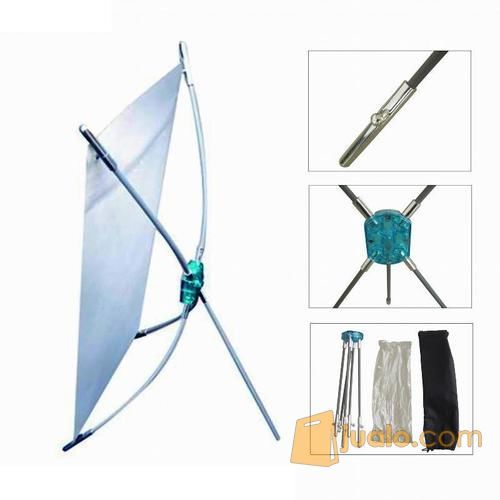 Mini X Banner Digital Stand Penyangga Murah Alat Promo Di Atas Meja di ...