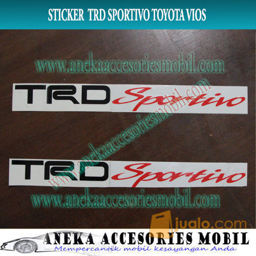 Sticker Tulisan TRD Sportivo Vios di Kota Tangerang, Banten | Jualo.com