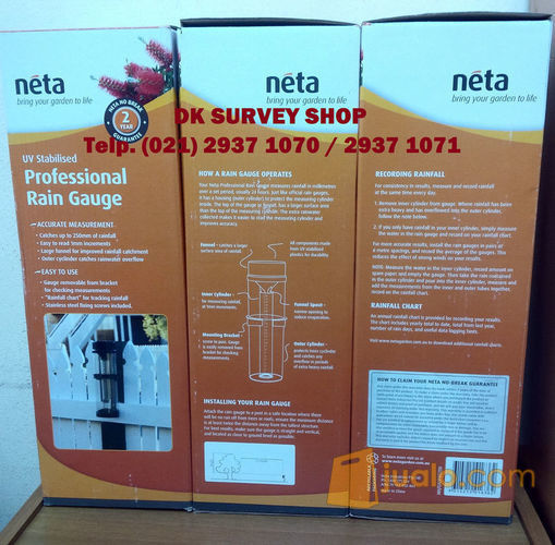 PROFESSIONAL RAIN GAUGE NETA 250mm / ALAT UKUR CURAH HUJAN BAHAN MIKA di Kota Jakarta Barat, DKI ...