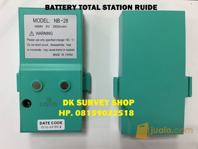 BATTERY TS TOTAL STATION RUIDE RTS / BATERAI TS TOTAL STATION RUIDE RT ...