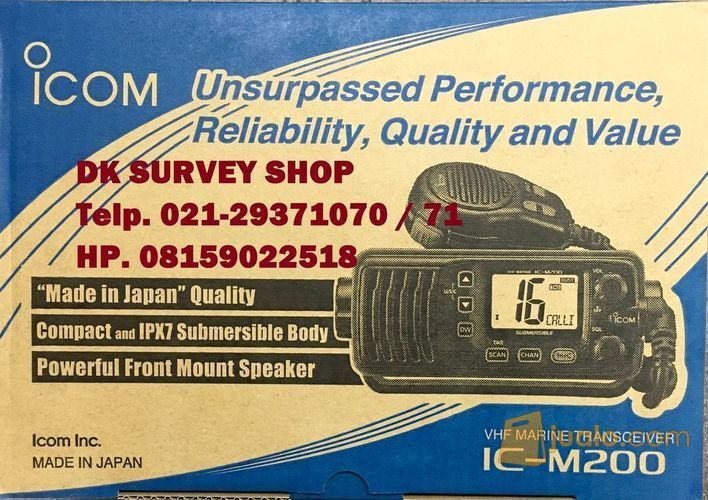 RADIO MARINE ICOM IC-M200 / VHF MARINE ICOM IC M200 / ICM200 / IC-M200 di Kota Jakarta Barat ...