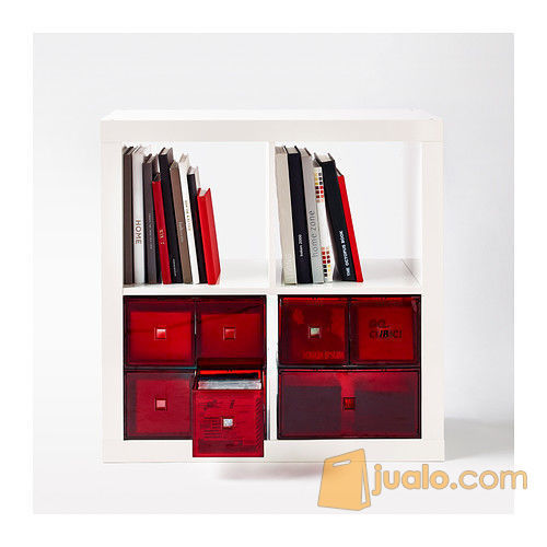 IKEA LEKMAN Lemari mini dengan 2 laci, Merah di Kota Tangerang, Banten ...