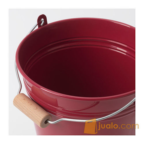 IKEA SOCKER Ember/pot tanaman, dalam/luar ruang, merah di Kota ...