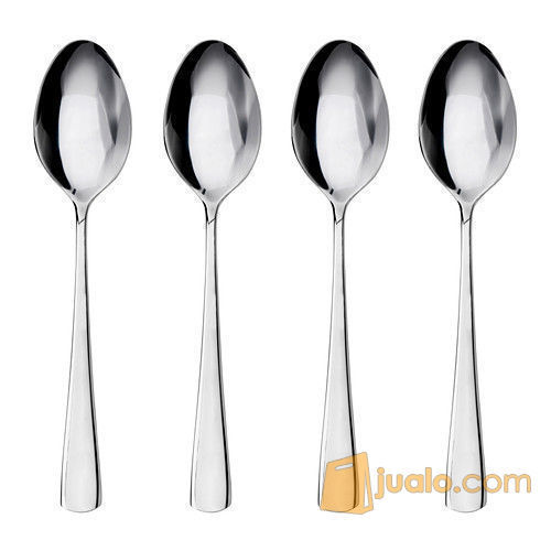 IKEA SEDLIG Sendok kopi 13 cm, set isi 4, stainless steel di Kota ...